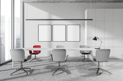 좌석과 테이블 램프 와 창문 모형 포스터가있는 비즈니스 룸 인테리어 0명에 대한 스톡 사진 및 기타 이미지 0명 3차원