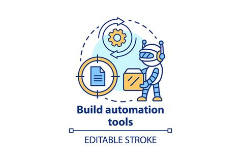 Build Automation Tools Concept Icon Outline Icons ~ Creative Market