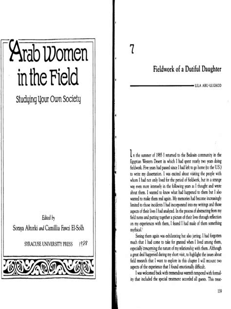 Fieldwork Of A Dutiful Daughter Pdf