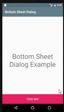 Android Bottom Sheet Dialog Example YouTube