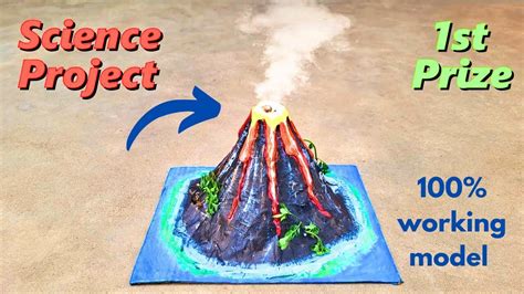 Volcano Working Model Best And Easy Science Project 2024 🔥 How To