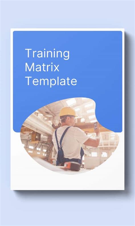 Training Matrix Template Free Downloadable Resource