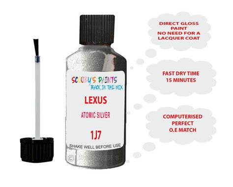 For Lexus Rx Series Atomic Silver Touch Up Paint Paint Code 1j7 Silver