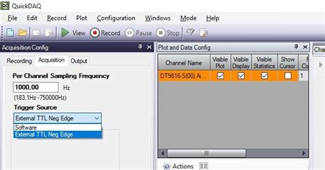 Triggered Analog Readout On DT With DataAcq SDK Data Acquisition DAQ Data Logging