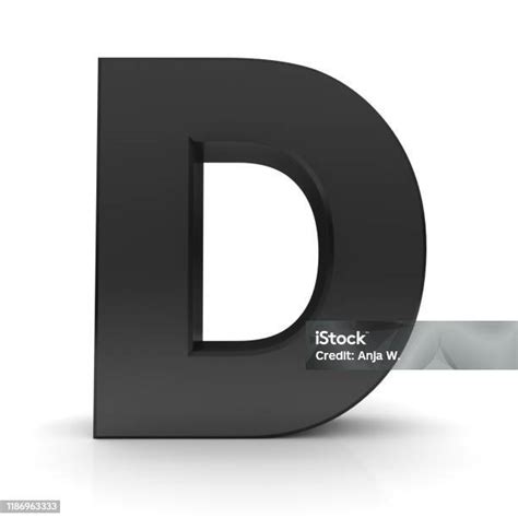 문자 D 검은 색 기호 3d 렌더링 텍스트 알파벳 문자 대문자 흰색 배경에 대 문자 0명에 대한 스톡 사진 및 기타 이미지 0명 3차원 형태 검은색 Istock