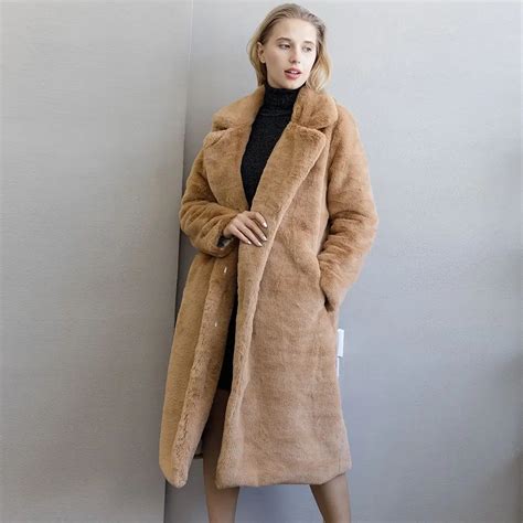 캐주얼 따뜻한 슬림 롱 인조 밍크 모피 코트 및 재킷 여성용 패션 모피 2020 가을 겨울faux Fur