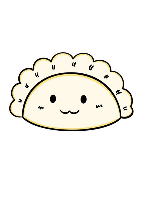 饺子的简笔画可爱 饺子的简笔画可爱又简单 画趣文库（我爱生活）