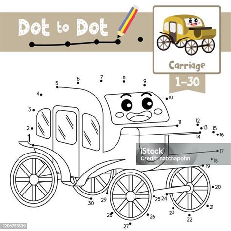 도트 교육 게임 및 색칠 공부 마차 만화 캐릭터 관점 벡터 일러스트 0명에 대한 스톡 벡터 아트 및 기타 이미지 0명 30 3차원 형태 Istock