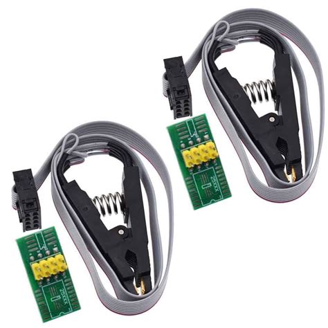 2pcs Test Clip For Soic8 Sop8 Eeprom 93cxx 25cxx 24cxx In Circuit