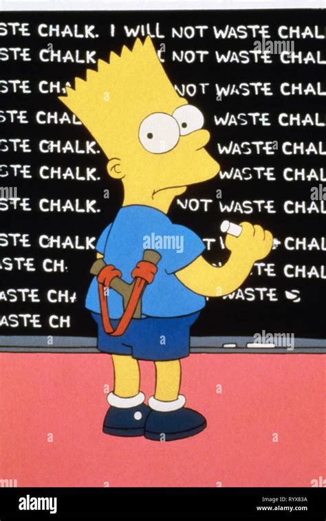 Bart Simpson Chalkboard Poster