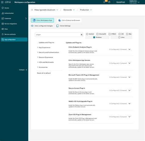 Plugins Management Citrix Workspace™ App 2402 Ltsr For Windows