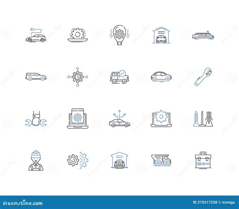 Helpline Unit Line Icons Collection Support Assistance Helpdesk