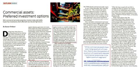 Niranjanhiranandani Hiranandani Hiranandanidevelopers Commercialrealestate