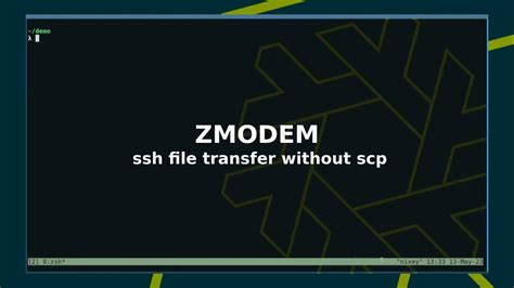 Zmodem Ssh File Transfer Without Scp Youtube