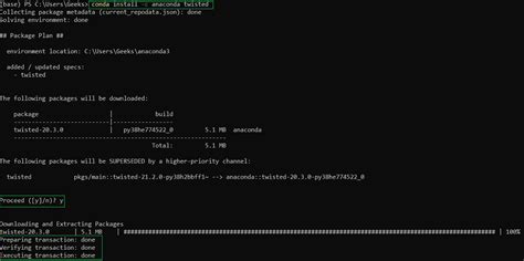 How To Install Twisted In Windows Geeksforgeeks