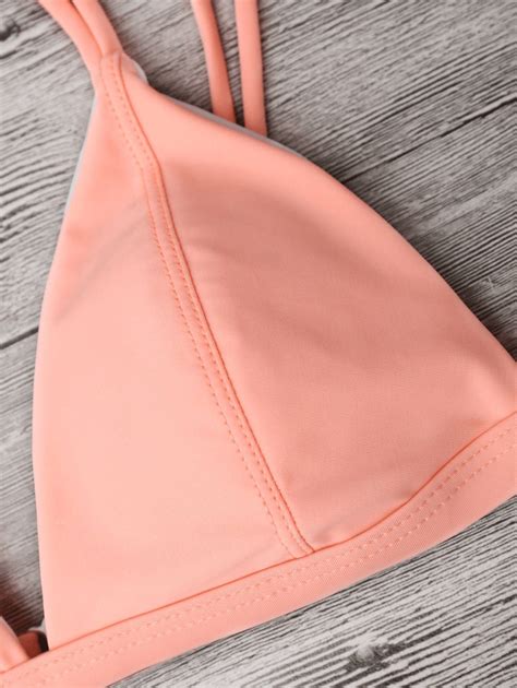 Palm Leaf Bikini Set In Pink Redcit