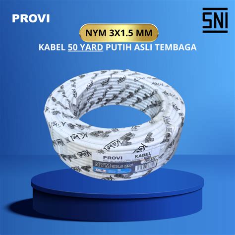 Nym Cable Contains 3 Electricity 3 X 1 5mm 50 Yards Not Fibers Sni Copper Provi Brand Shopee