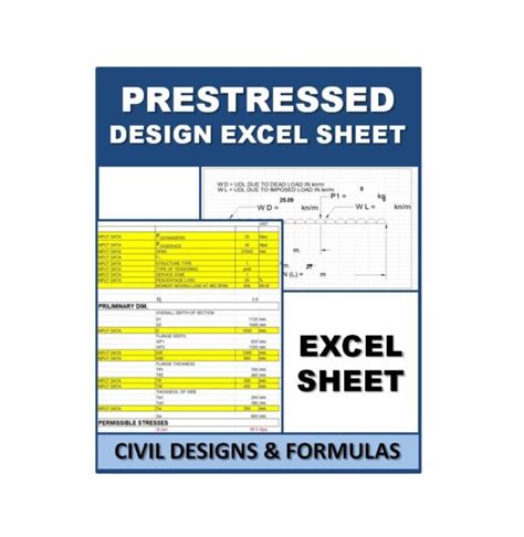 bulk all structural rcc design excel sheets based on is code
