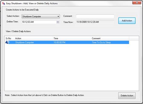 Auto Shut Down Computer Daily