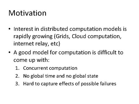 Operating Systems 112 Practical Session 14 Distributed Synchronization