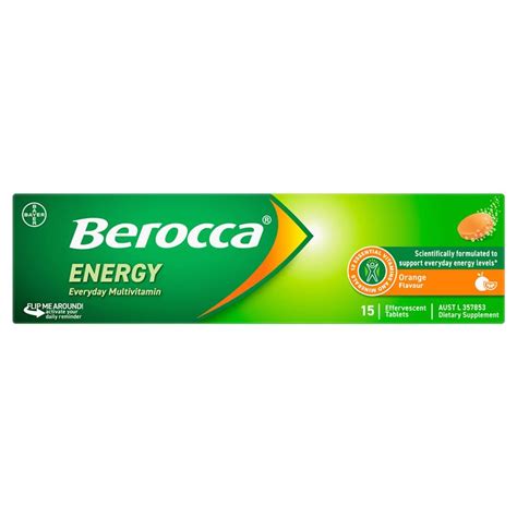 Buy Berocca Energy Orange 15 Effervescent Tablets Online At Chemist