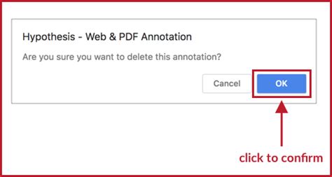 Deleting An Annotation Hypothesis