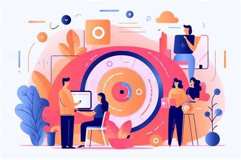 Generative Ai Kpi Data Report Stock Illustration Illustration Of