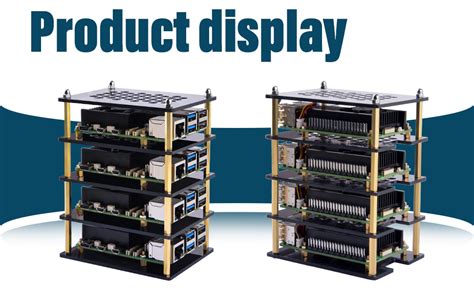 Geeekpi 4 Layers Cluster Case For Raspberry Pi 5 Pi 5