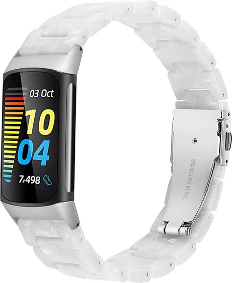 Wearlizer Resin Band Compatible With Charge 5 Watch Bands For Women Men