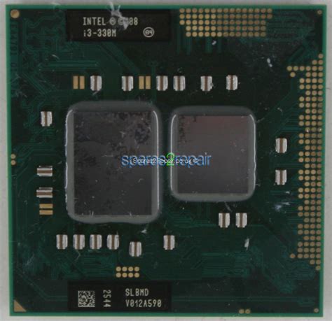 Intel I3 330M 2 13Ghz 1066Mhz Socket G1 CPU Processor SLBMD 12 72 Spares2Repair
