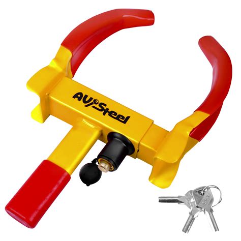 Av Steel Universal Wheel Lock Clamp Heavy Duty Trailer