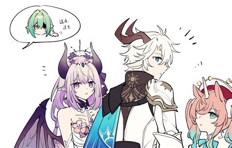 Castorice Phainon Anaxa And Hyacine Honkai And More Drawn By Suinian Danbooru