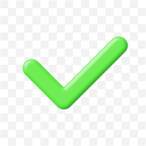 Premium Psd Check Mark 3d