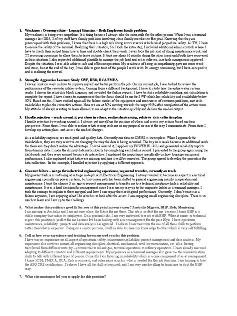 Interview Questions Pdf Reliability Engineering Mentorship