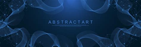 Premium Vector Technology Abstract Lines And Dots Connection Background Connection Digital