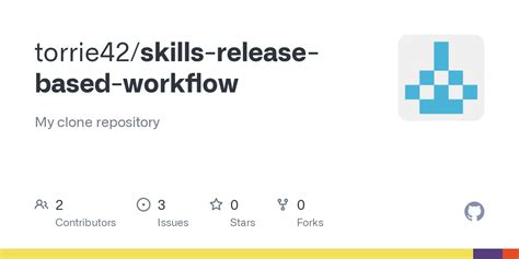 Github Torrie42skills Release Based Workflow My Clone Repository