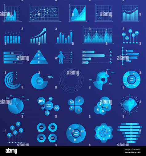 Data Analysis Infographics Statistics Analyzing Charts Diagrams Set Stock Vector Image And Art