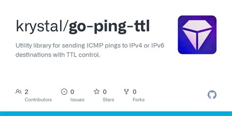 Github Krystal Go Ping Ttl Utility Library For Sending Icmp Pings To Ipv4 Or Ipv6