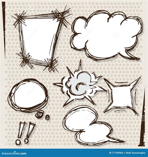 Cartoon Text Box Stock Vector Illustration Of Drawing 77198984