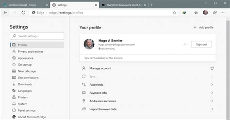 Working As Multiple Office 365 Users Using User Profiles In Edge Chromium