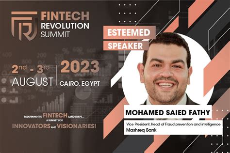Mohamed Saied On Linkedin Its My Pleasure To Participate As A Speaker In Fintech Revolution