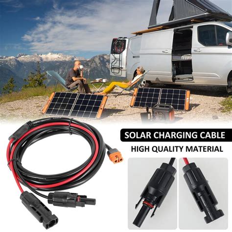 Solar Charge Cable Connector 8ft Professional Solar Panel Adapter