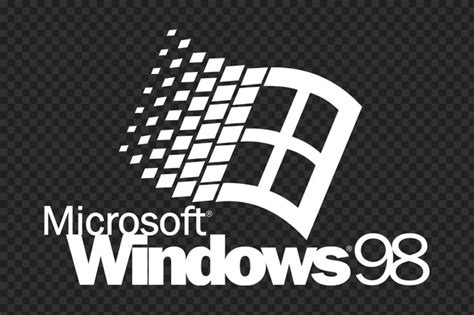 Microsoft Windows 98 White Logo Png