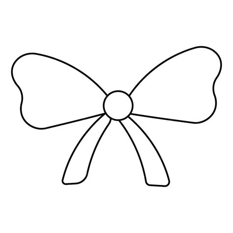 Schleife Schöne Puppe Zubehör Geschenk Linie Doodle Symbol Element