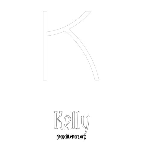 Kelly Free Printable Name Stencils With 6 Unique Typography Styles And
