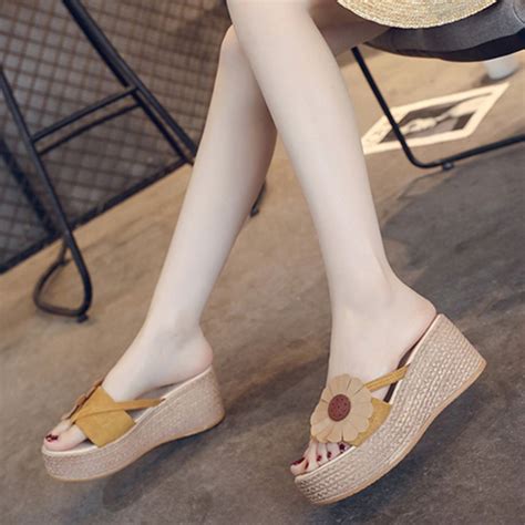 모디아 7cm 키높이 통굽 샌들 4color 토오픈 웨지 슬리퍼