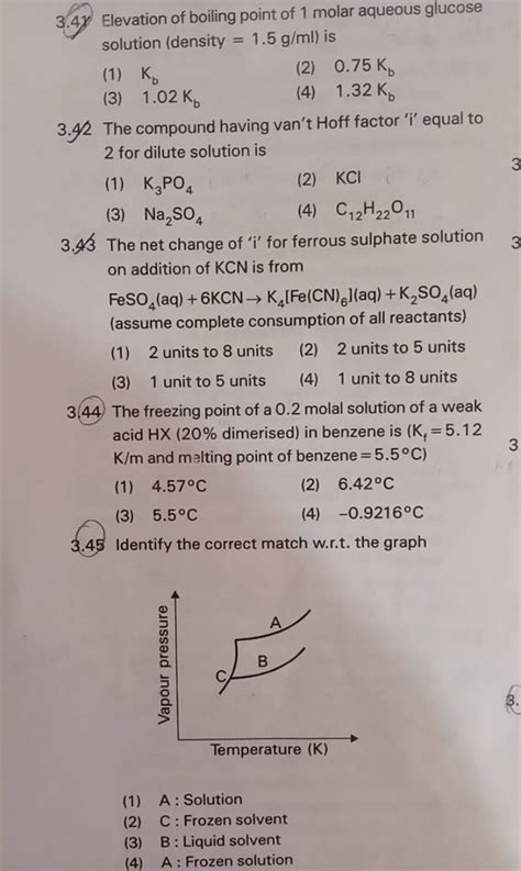 345 Identify The Correct Match Wrt The Graph Filo