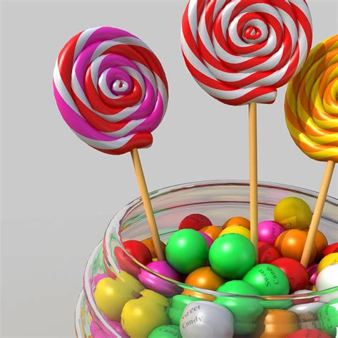 Candy Vase 3d Model 9 Fbx Max Obj Free3d