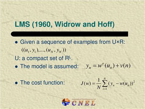 ppt lms algorithm in a reproducing kernel hilbert space powerpoint