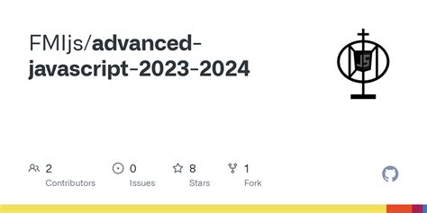 Github Fmijsadvanced Javascript 2023 2024